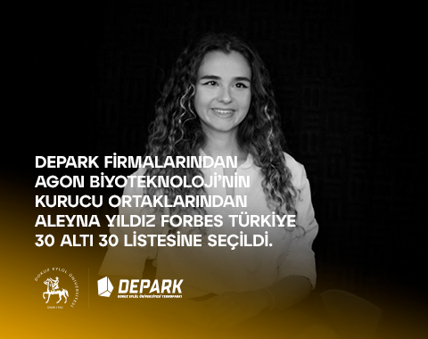 DEPARK firmalarından AGON Biyoteknoloji’nin kurucu ortaklarından Aleyna ...